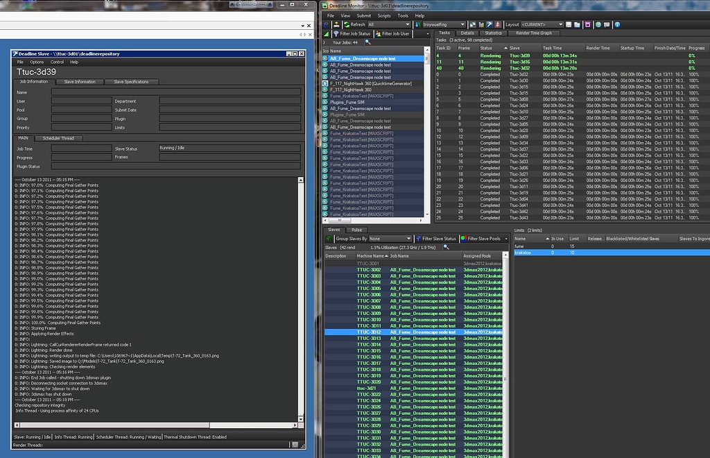 Tasks Hanging - Deadline - AWS Thinkbox Discussion Forums