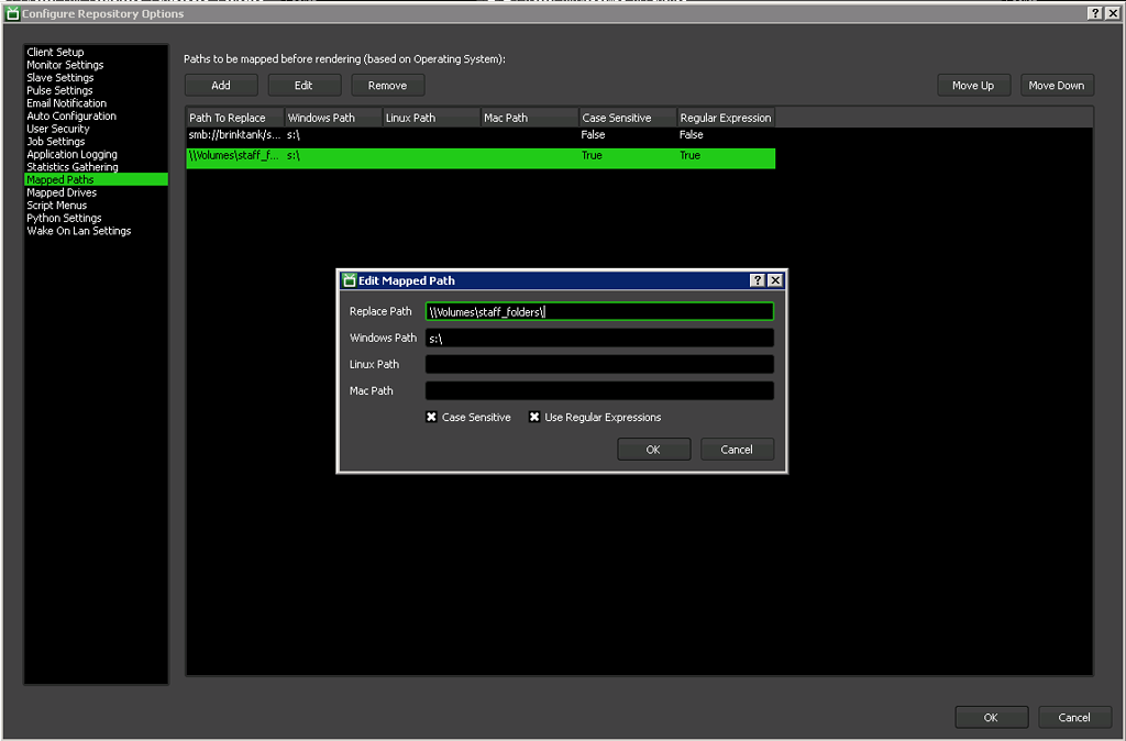 Mapped Paths - Deadline - AWS Thinkbox Discussion Forums
