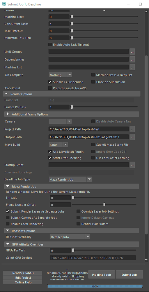 Deadline Maya 4 5x Slower Render Deadline Aws Thinkbox Discussion Forums