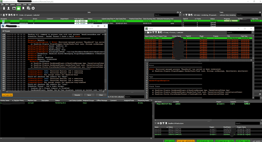 Licensing Error (Maya, Vray) - Deadline - AWS Thinkbox Discussion Forums