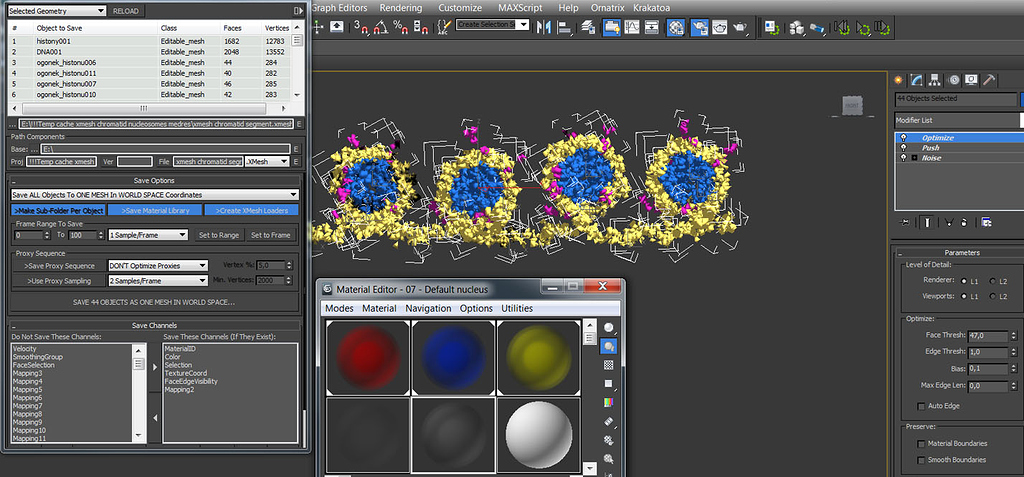 Xmeshing and conserving materials - XMesh - AWS Thinkbox Discussion Forums