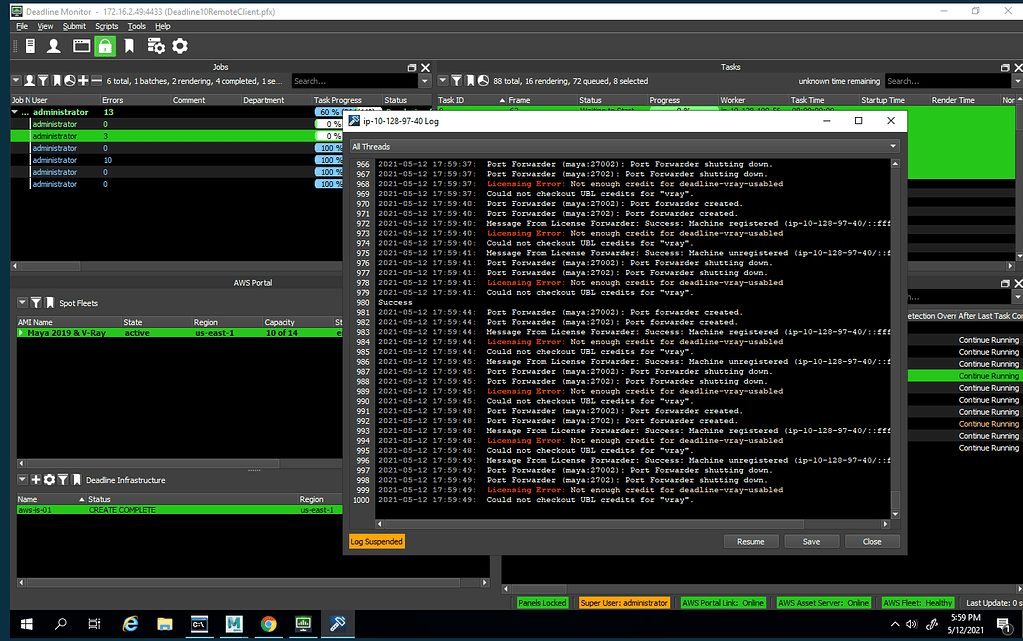 Vray+maya license error - Deadline - AWS Thinkbox Discussion Forums