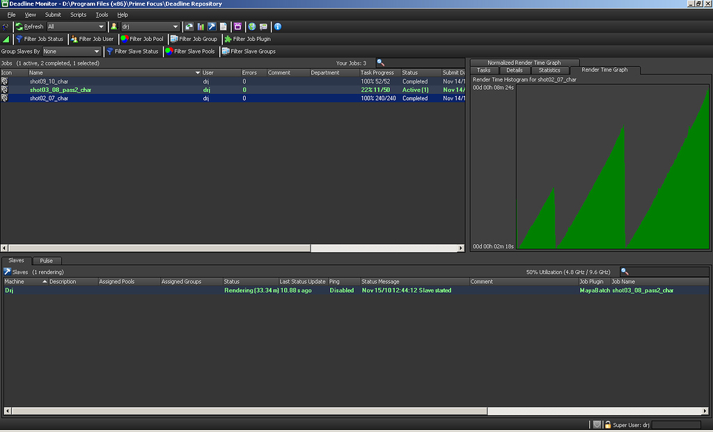 Maya renders take progressively longer to render - Deadline - AWS Thinkbox Discussion Forums