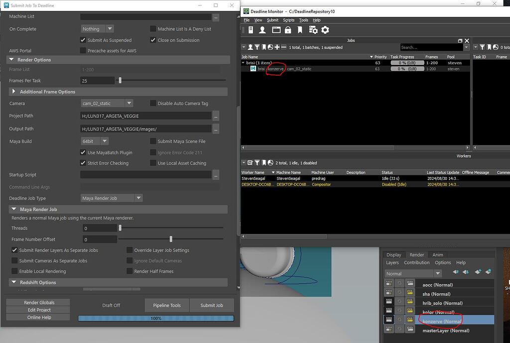 Maya subbmite just one render layer to deadline - Deadline - AWS Thinkbox Discussion Forums
