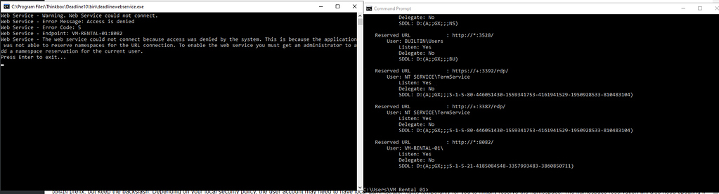 Unable to run deadlinewebservice.exe on Windows 10 - Deadline - AWS Thinkbox Discussion Forums
