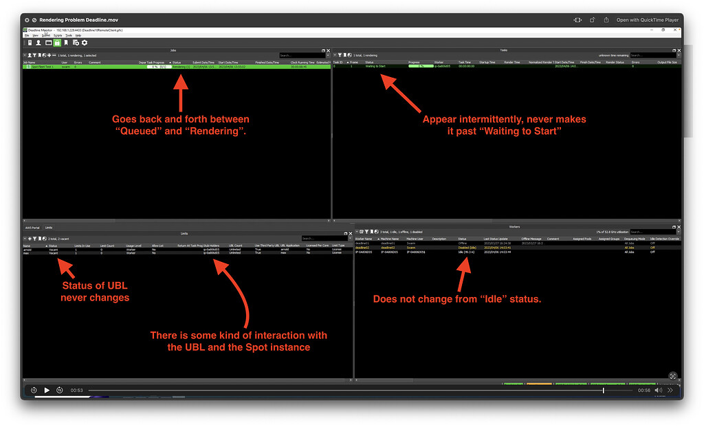 SOLVED: Job does not progress when using AWS Spot Fleet and Max/Arnold UBL - Deadline - AWS ...
