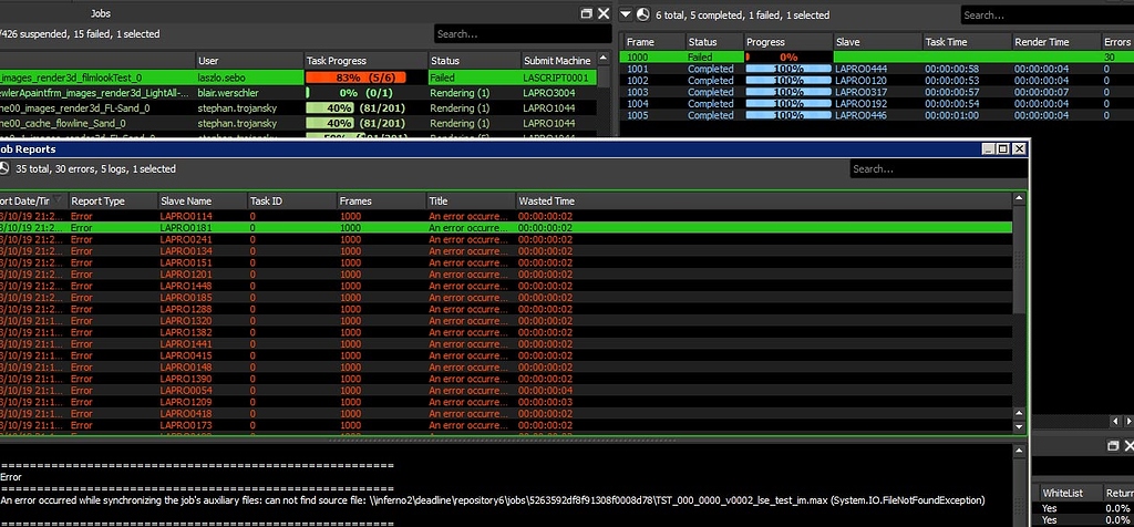 Job Files Disappear Deadline 6 Bug Reports Aws Thinkbox Discussion Forums